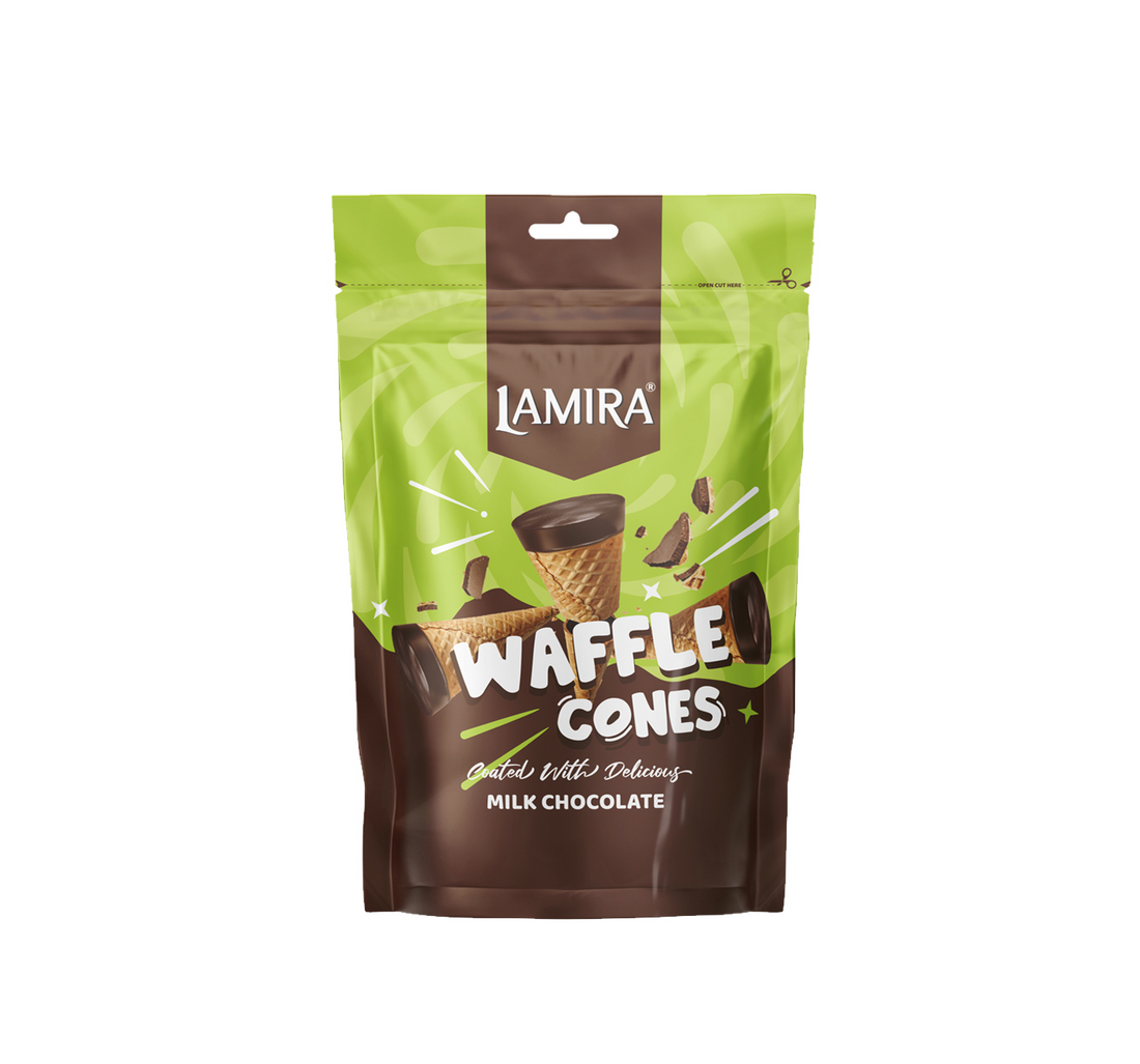 Lamira Milk Chocolate Filled Cornet Wafer 120G – Lamira Chocolate