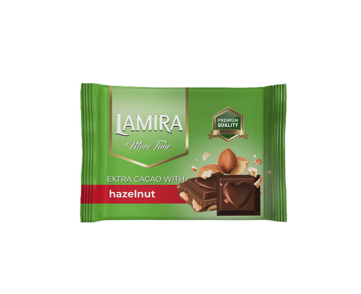 Lamira More Time Tablet Chocolate Green Packaging 40G*24 – Lamira Chocolate